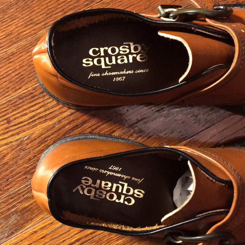 Crosby Square Leather Shoes Square Toed Size 10 - Gem